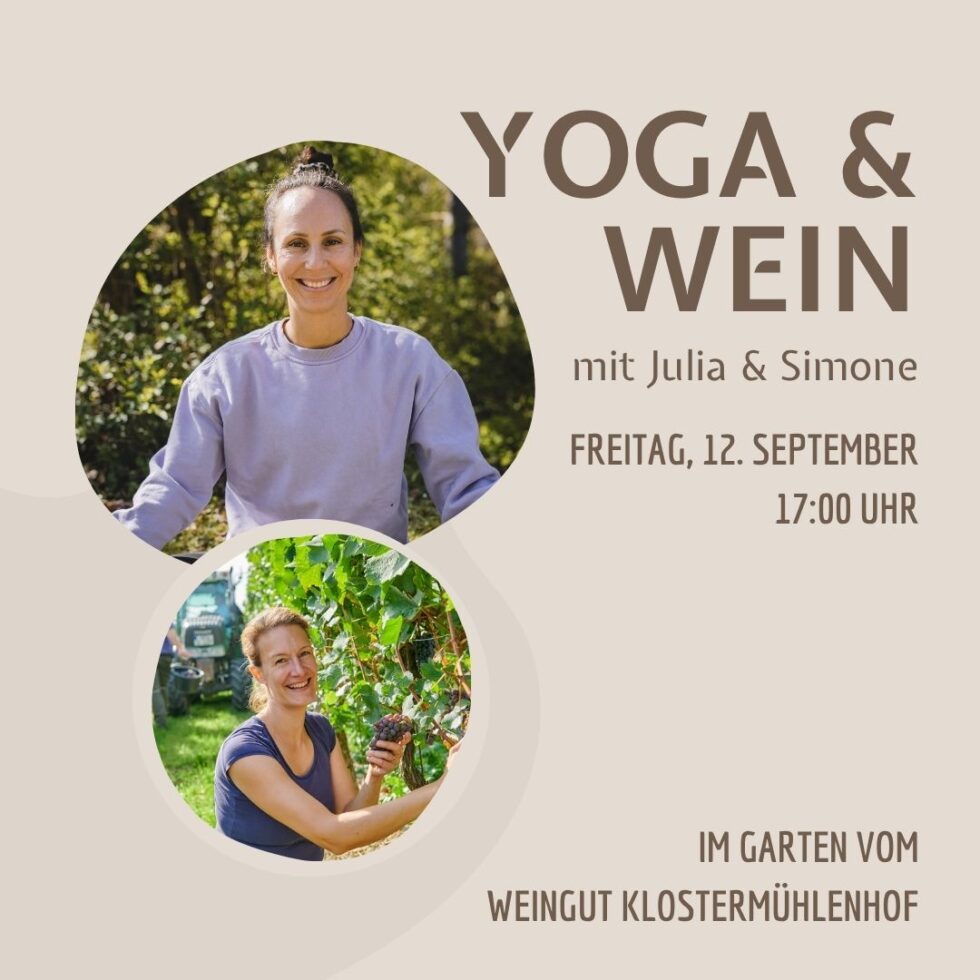 YOGA & WEIN mit Julia & Simone | Weingut Klostermühlenhof